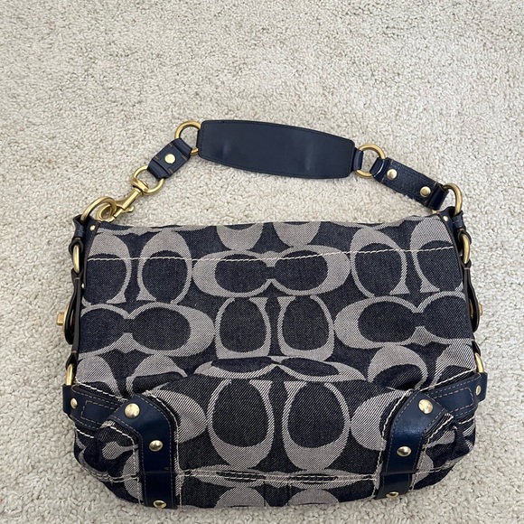 Coach | Bags | Coach Denim Zoe Signature Bag | Poshmark